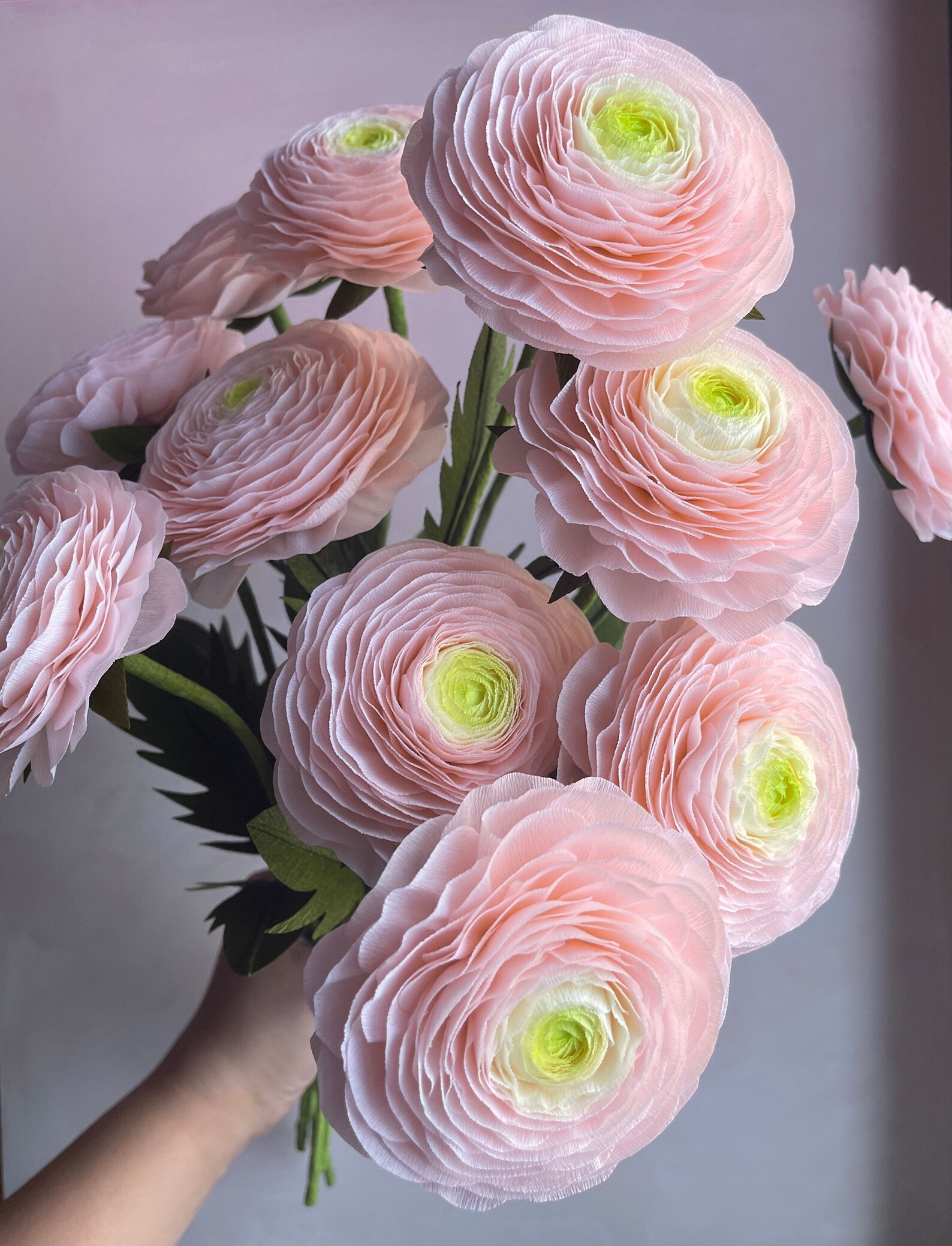Crepe Paper Hanoi Ranunculus Paper Flowers for Home Decor - Etsy