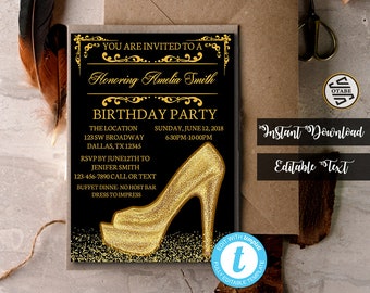 Shoe invitations | Etsy