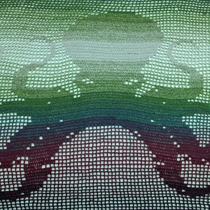 Octopus Design Crochet Shawl PDF With Tutorials, Filet Crochet Pattern ...