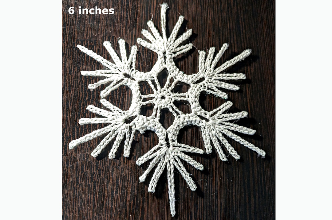 Crochet Snowflakes, Large Crochet Snowflake - Etsy