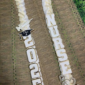 Nurse Graduation Lei Promotion Gift Lei Senior Night Gift Lei Braided ...