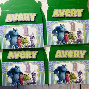 Monster Inc Party Decorations, Monster Inc Favor Box, Monster Inc ...
