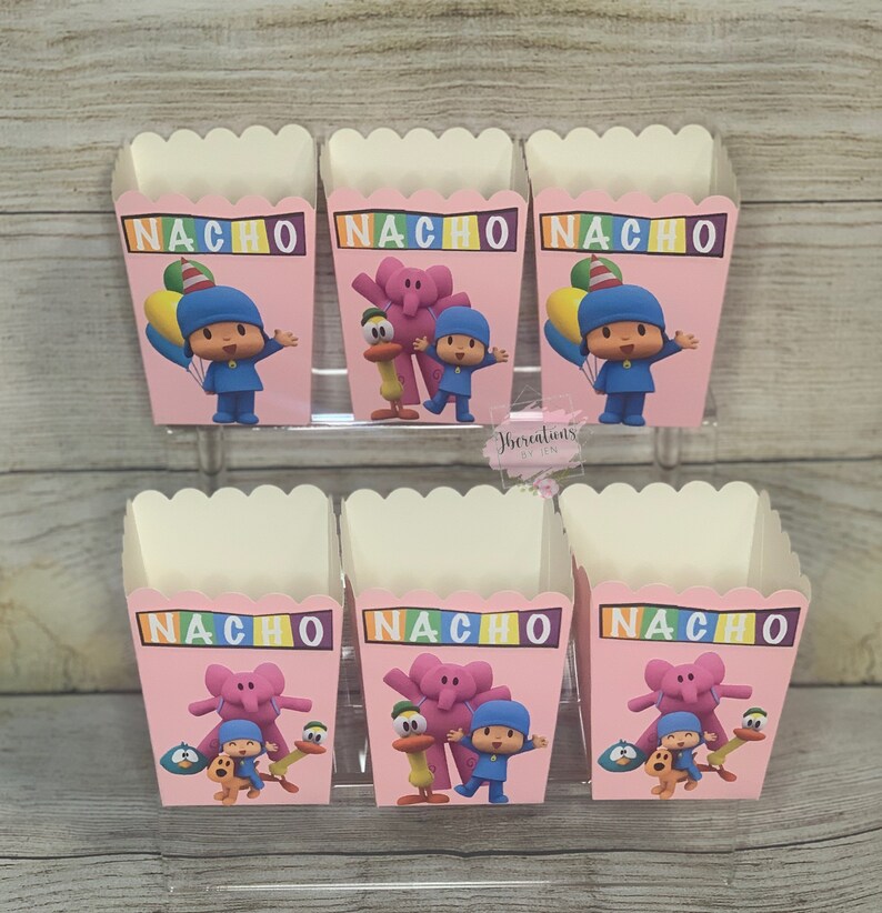 Pocoyo Mini Popcorn Boxes Pocoyo Party Supplies Pocoyo | Etsy