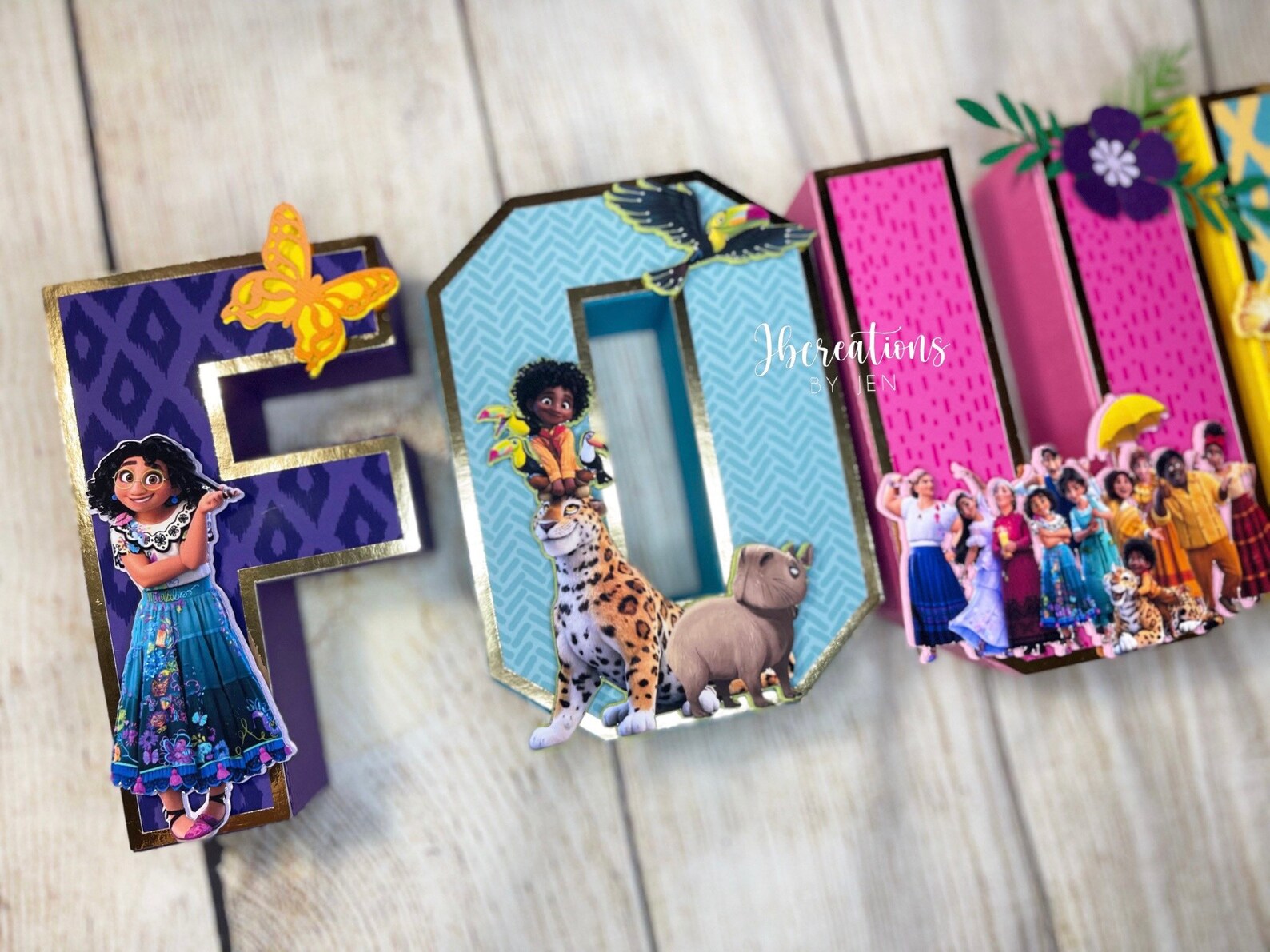 Encanto 3D Letters, Encanto 3D Name, Encanto Birthday, Encanto Party ...