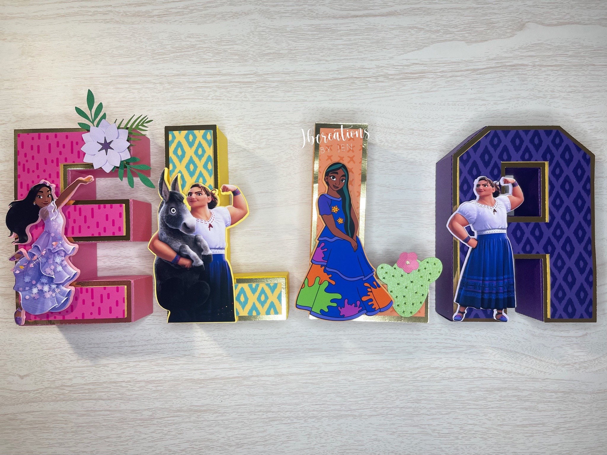 Encanto 3D Letters Encanto 3D Name Encanto Birthday Encanto - Etsy Canada