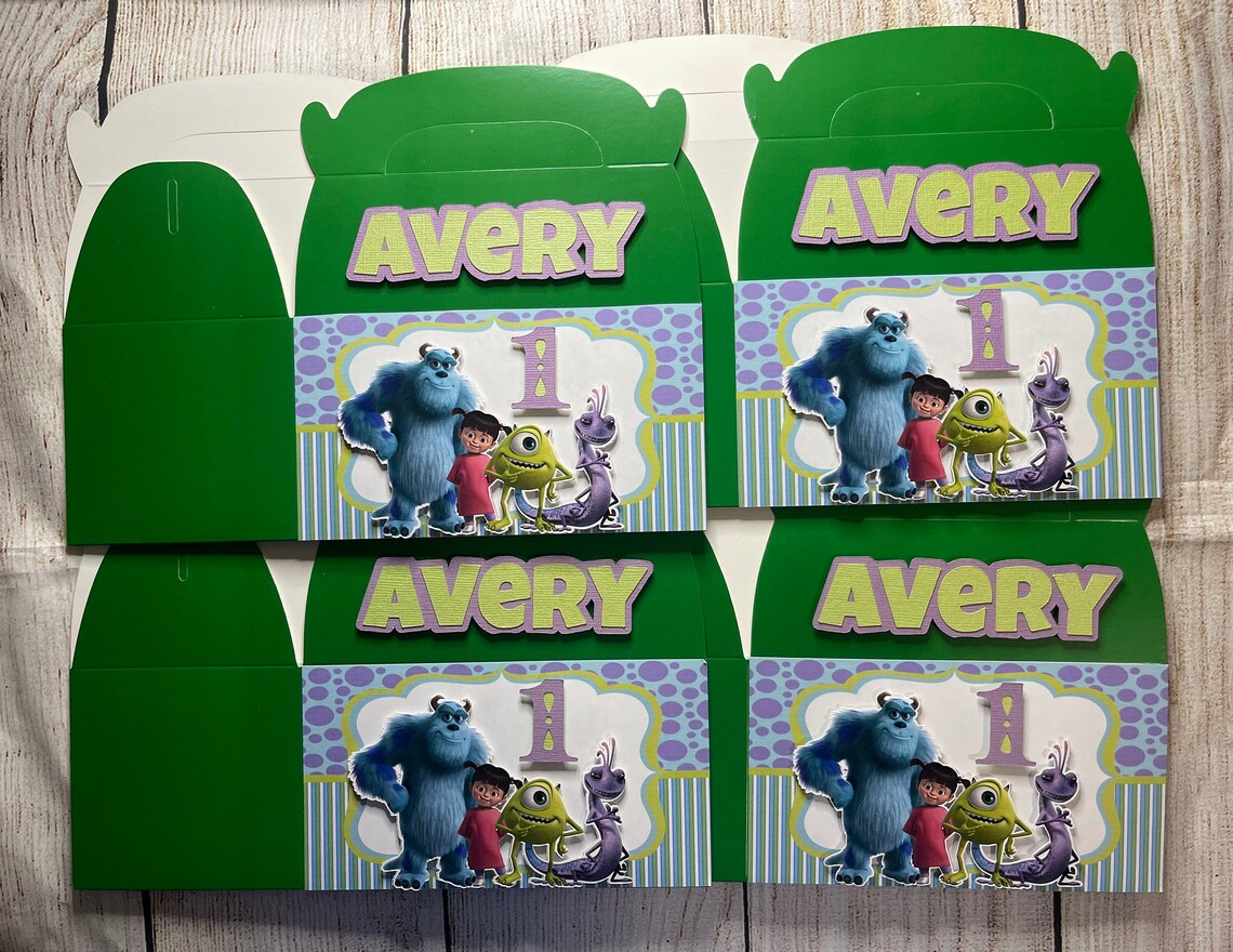 Monster Inc Party Decorations Monster Inc Favor Box Monster | Etsy