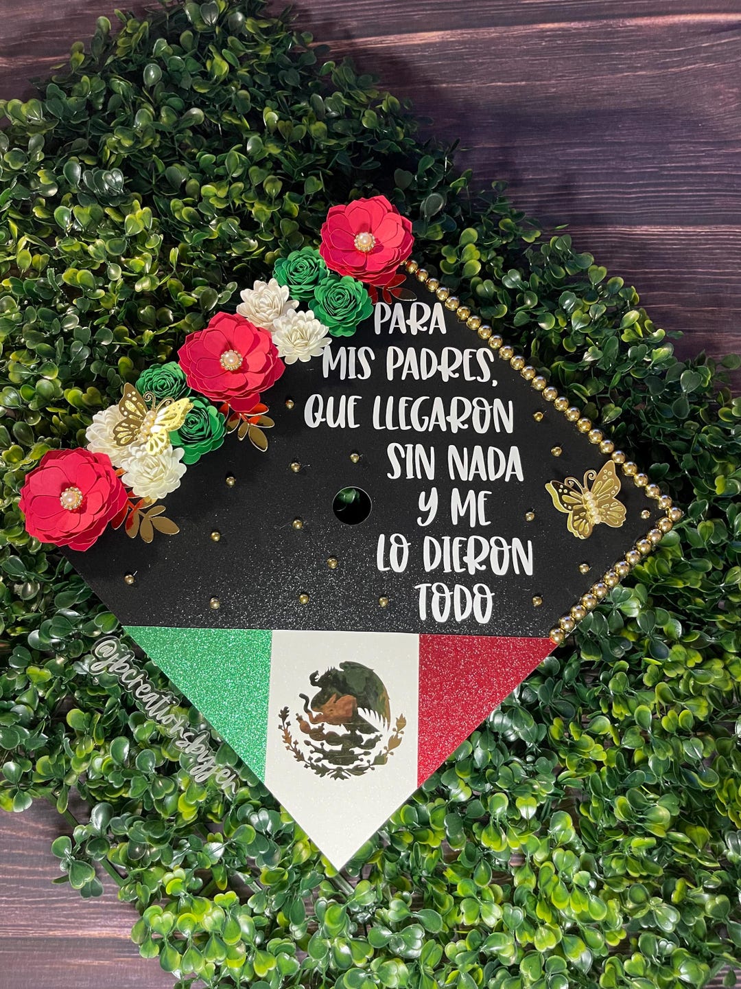 PREMADE Mexican Graduation Cap Topper, Mexico Graduation Cap Topper ...