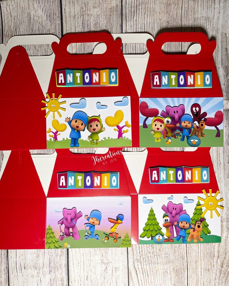 Pocoyo Favor Box Pocoyo Gable Box Pocoyo Candy Box Pocoyo | Etsy México