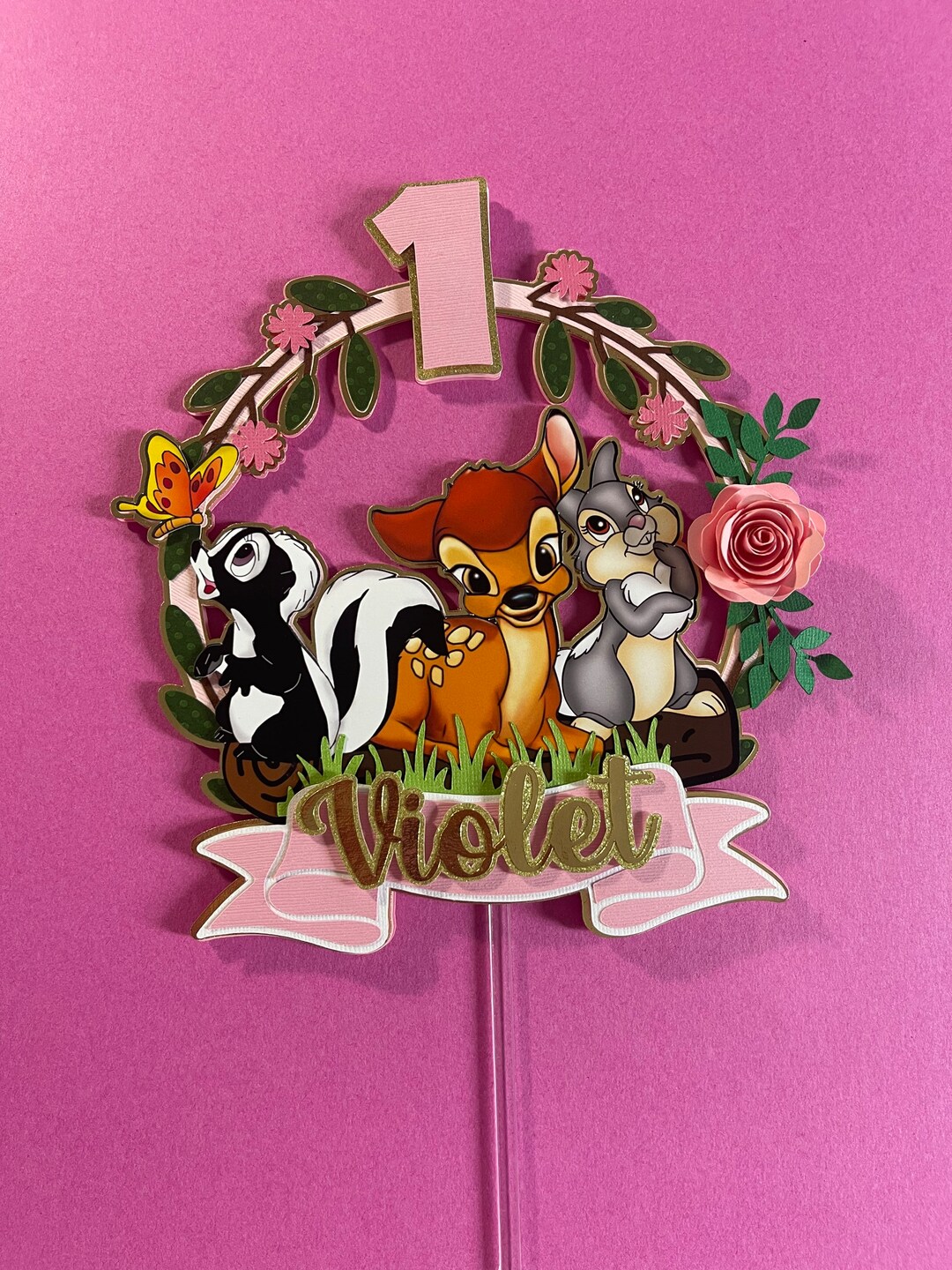 Bambi Cake Topper Bambi Party Supplies Bambi Birthday Bambi - Etsy