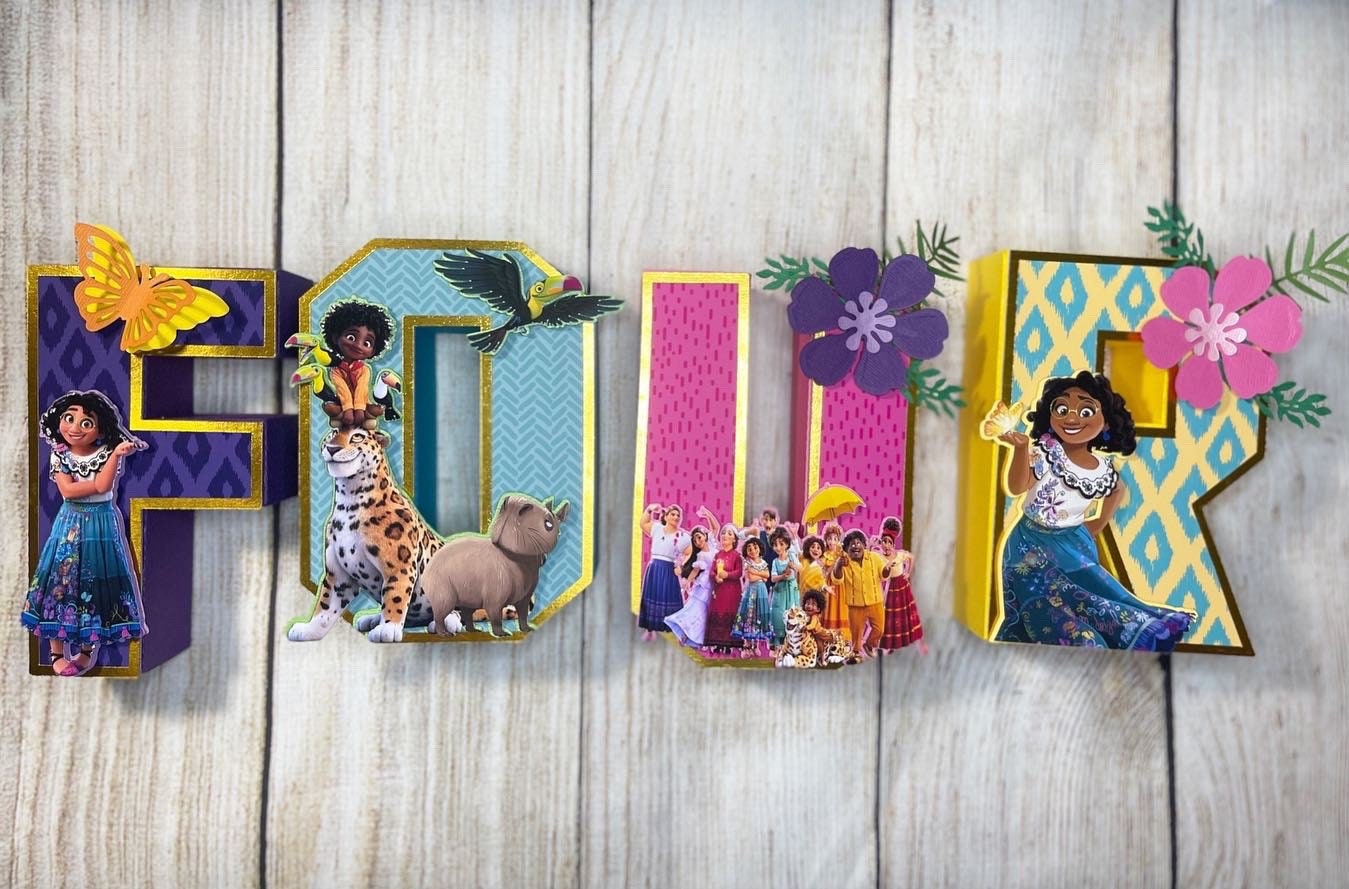Encanto 3D Letters Encanto 3D Name Encanto Birthday Encanto | Etsy Canada
