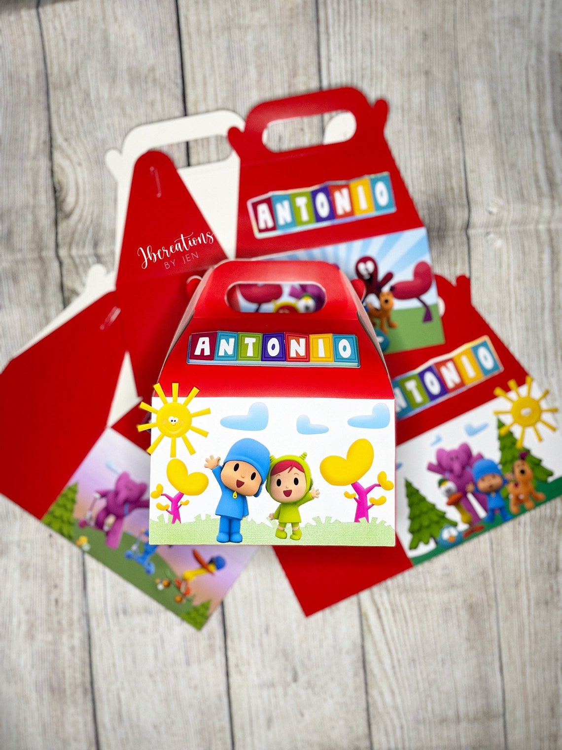 Pocoyo Favor Box Pocoyo Gable Box Pocoyo Candy Box Pocoyo | Etsy