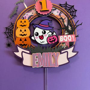 Spooky Halloween Cake Topper, Halloween Cake Topper, Spooky One Cake ...