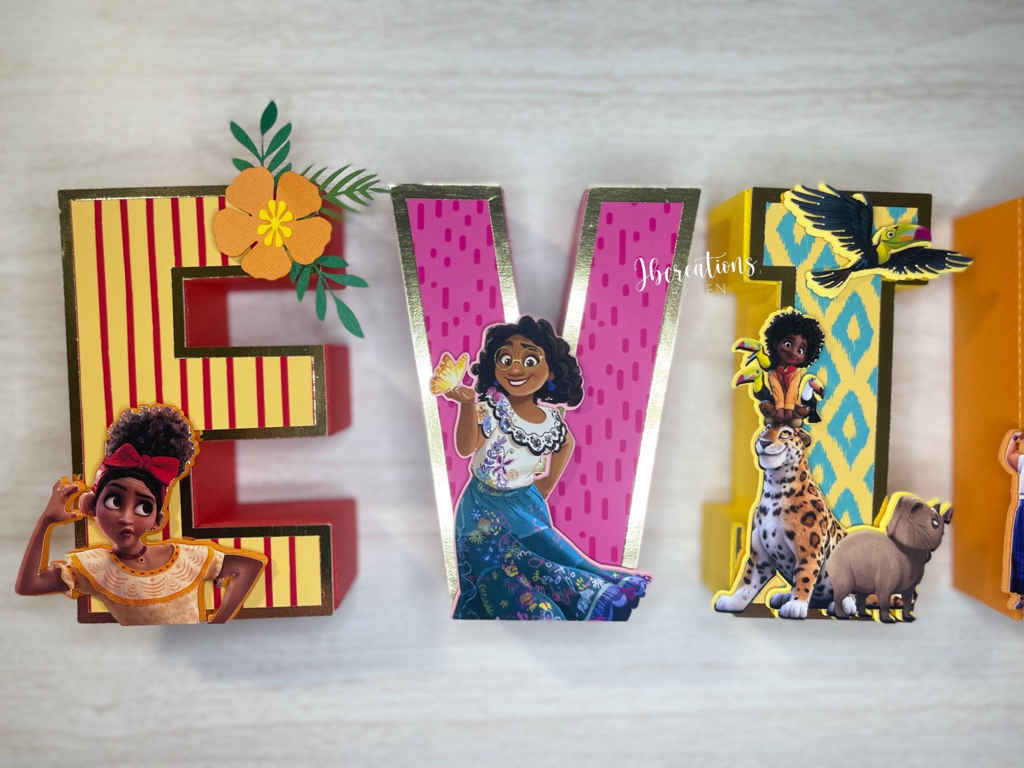 Encanto 3D Letters Encanto 3D Name Encanto Birthday Encanto - Etsy Canada