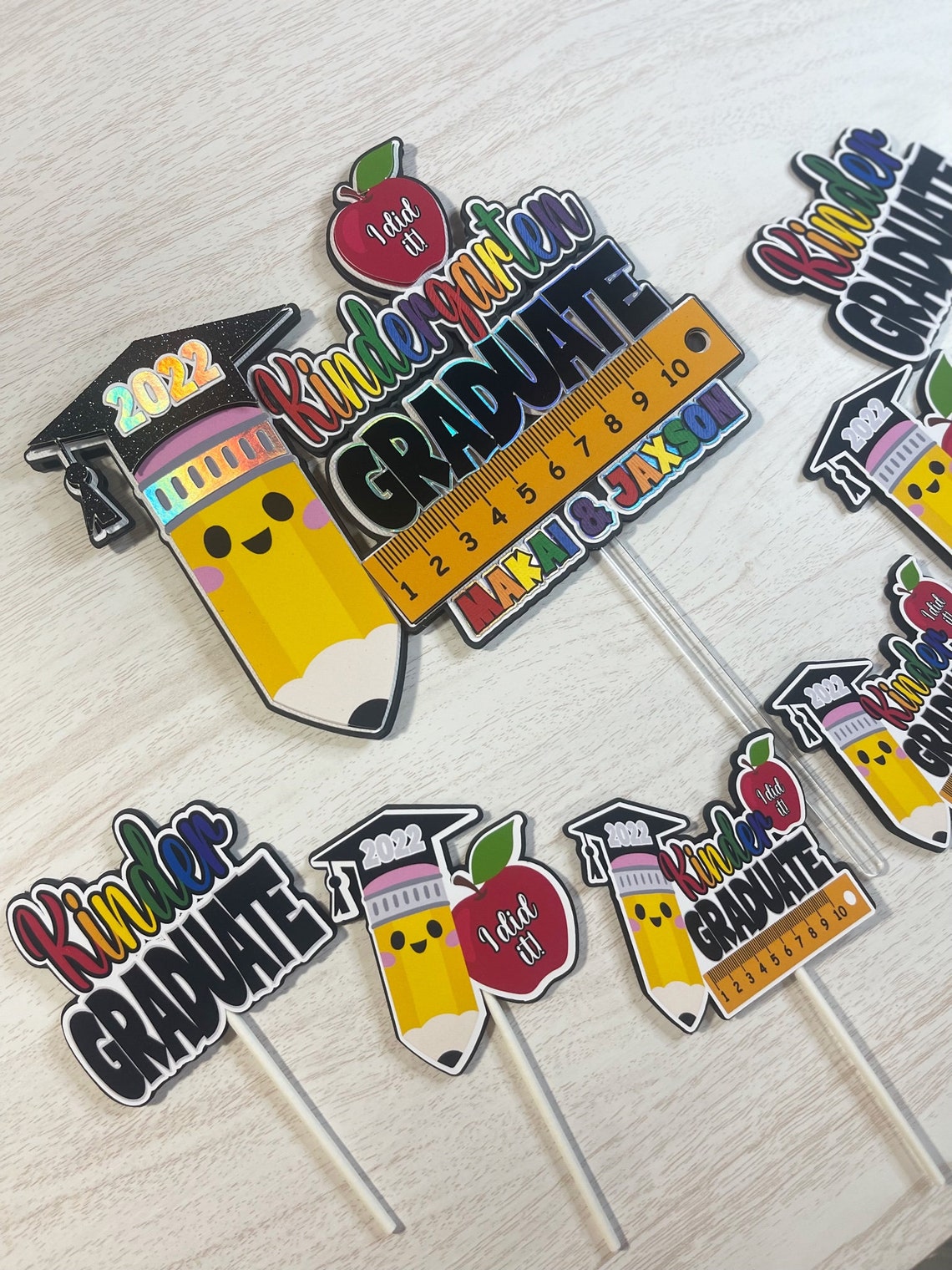 Pre Kindergarten Graduation Cake Topper Kindergarten Graduation Theme ...