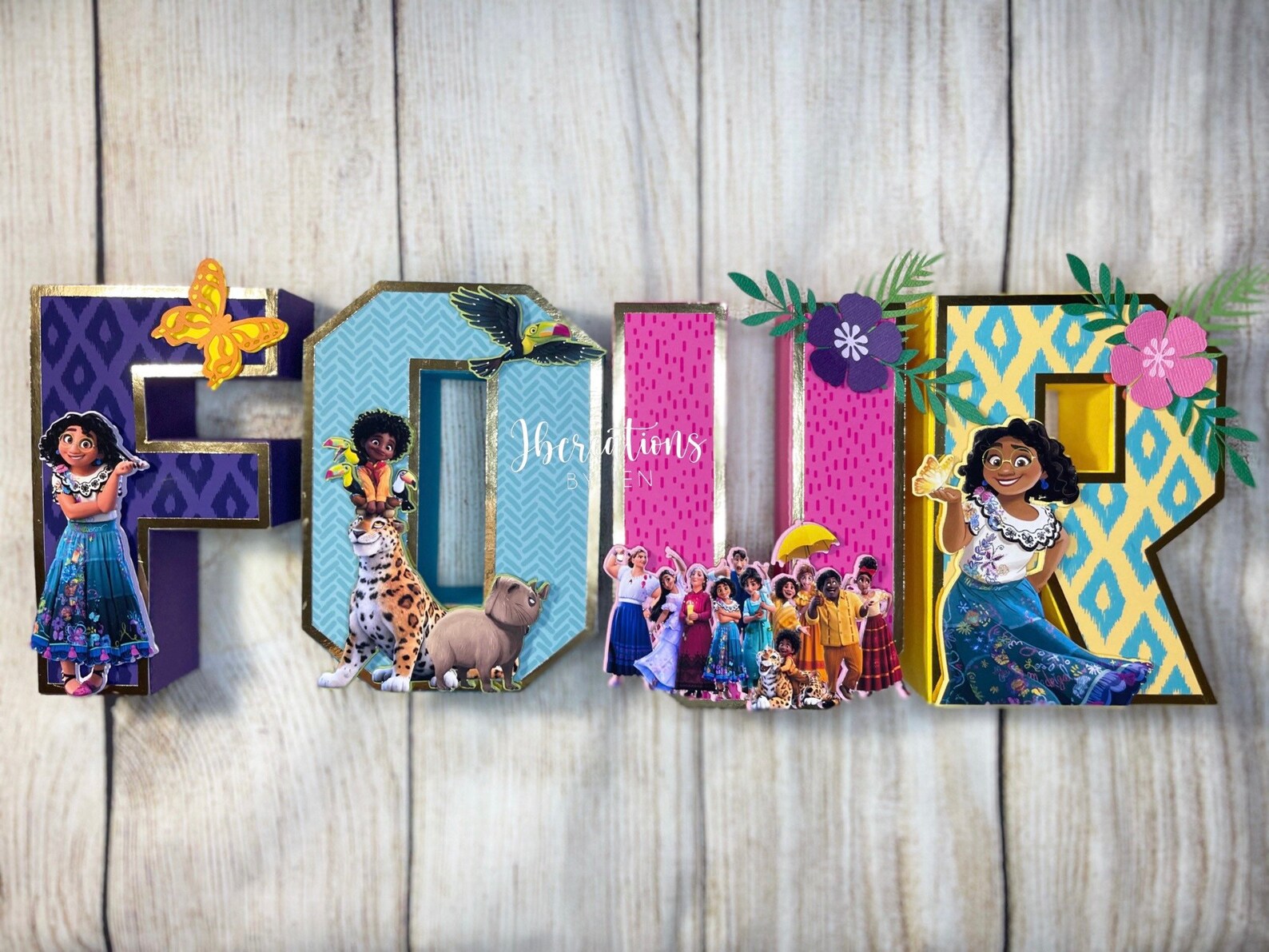 Encanto 3D Letters, Encanto 3D Name, Encanto Birthday, Encanto Party ...