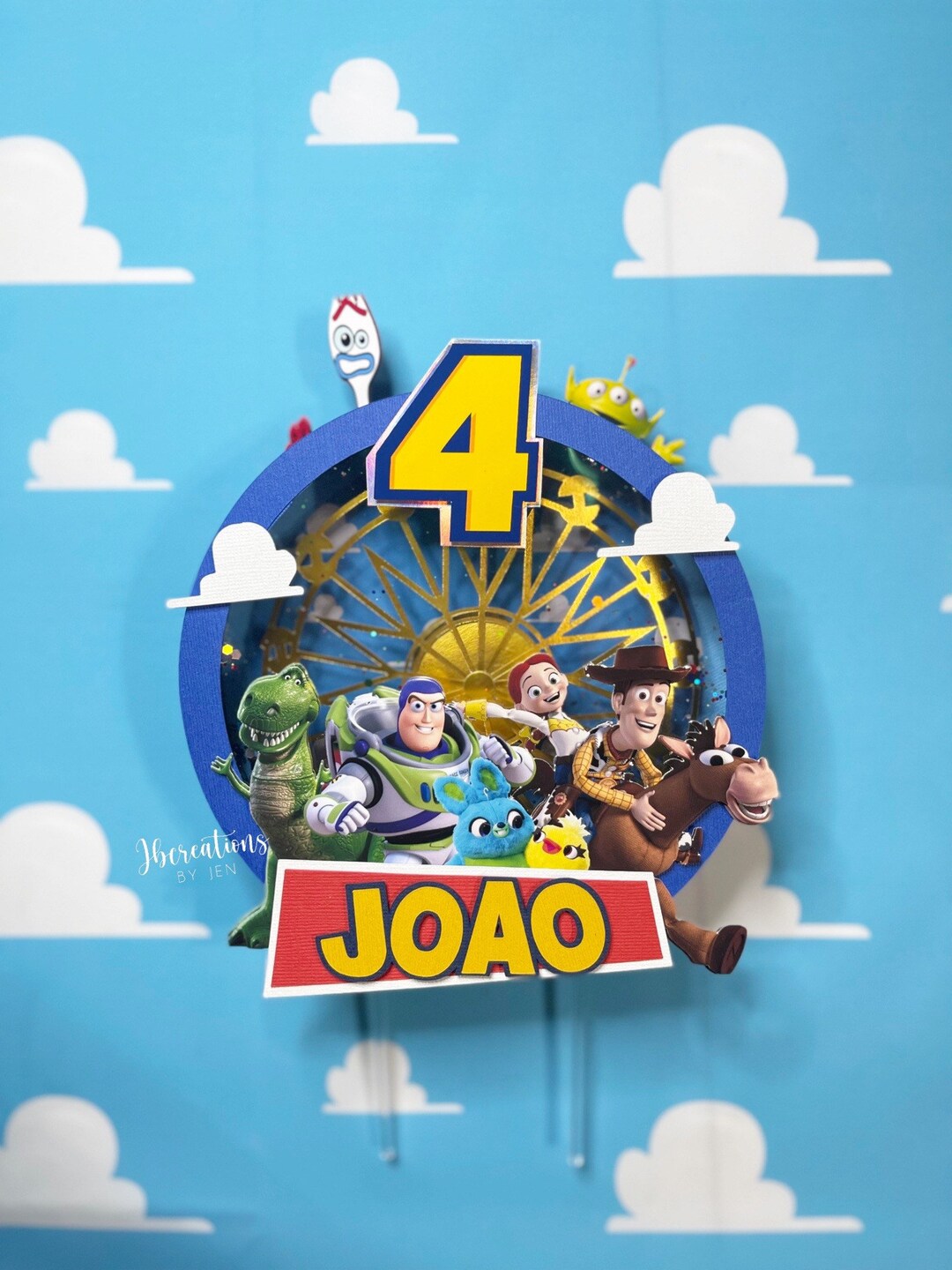 Toy Story Cake Topper, Toy Story Topper, Toy Story Birthday, Toy Story ...