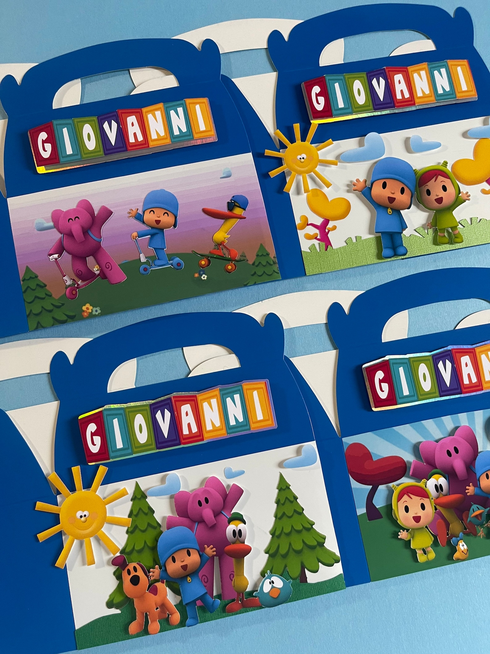 Pocoyo Favor Box Pocoyo Gable Box Pocoyo Candy Box Pocoyo - Etsy México