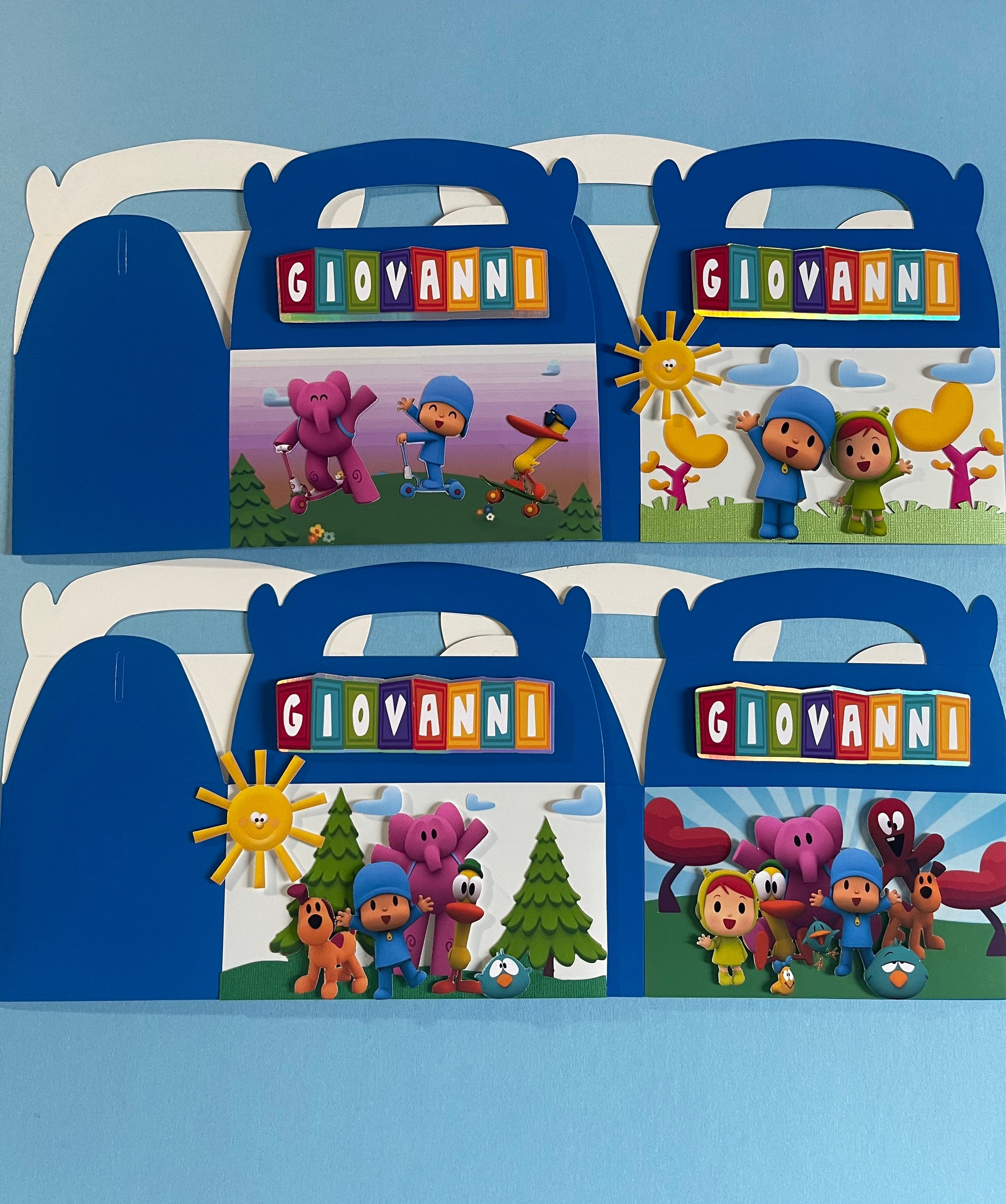 Pocoyo Favor Box Pocoyo Gable Box Pocoyo Candy Box Pocoyo - Etsy México