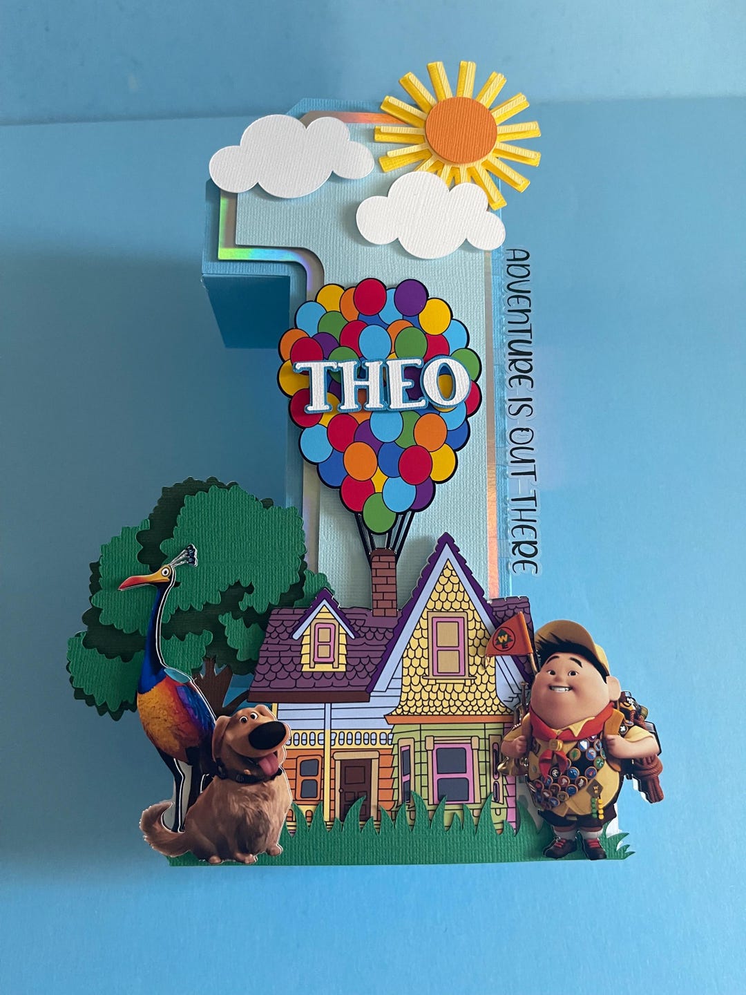 Up 3D Number, up House 3D Number, up Theme Party, up Movie Party Decor ...