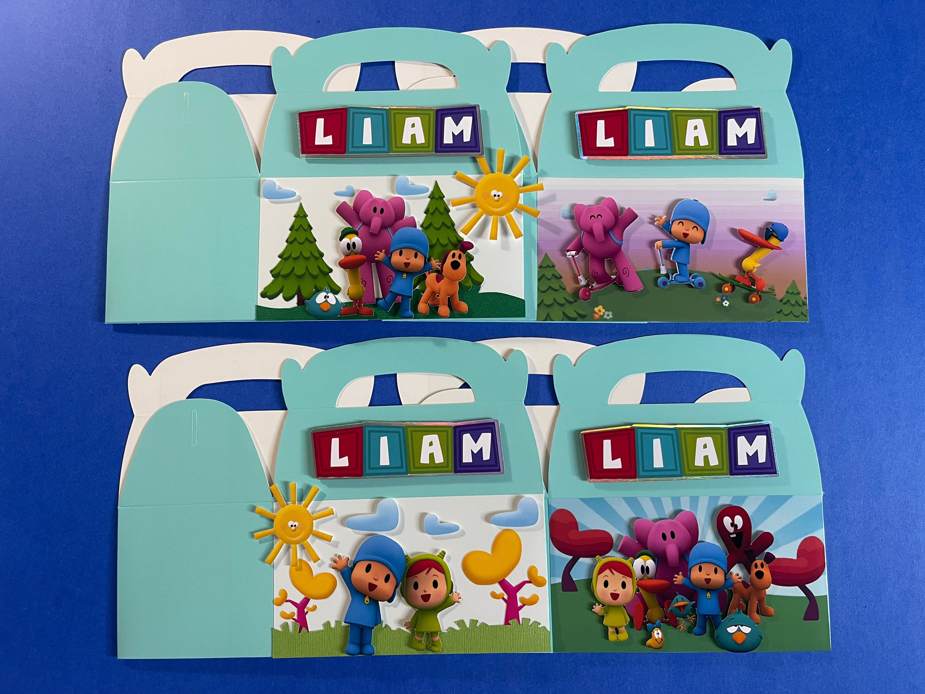 Pocoyo Favor Box Pocoyo Gable Box Pocoyo Candy Box Pocoyo - Etsy México