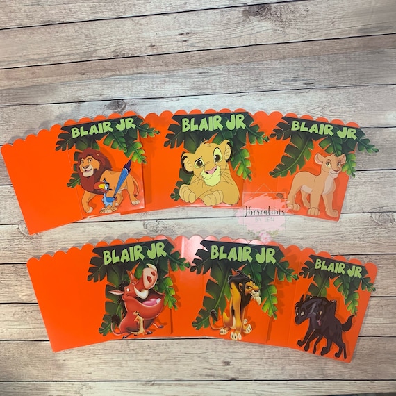 Lion King Mini Popcorn Boxes Lion Party Supply Lion King | Etsy