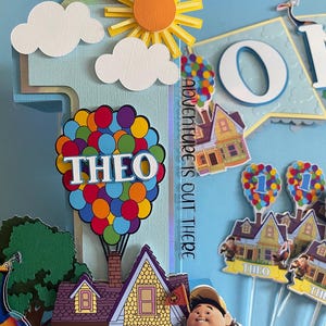 Up 3D Number, up House 3D Number, up Theme Party, up Movie Party Decor ...