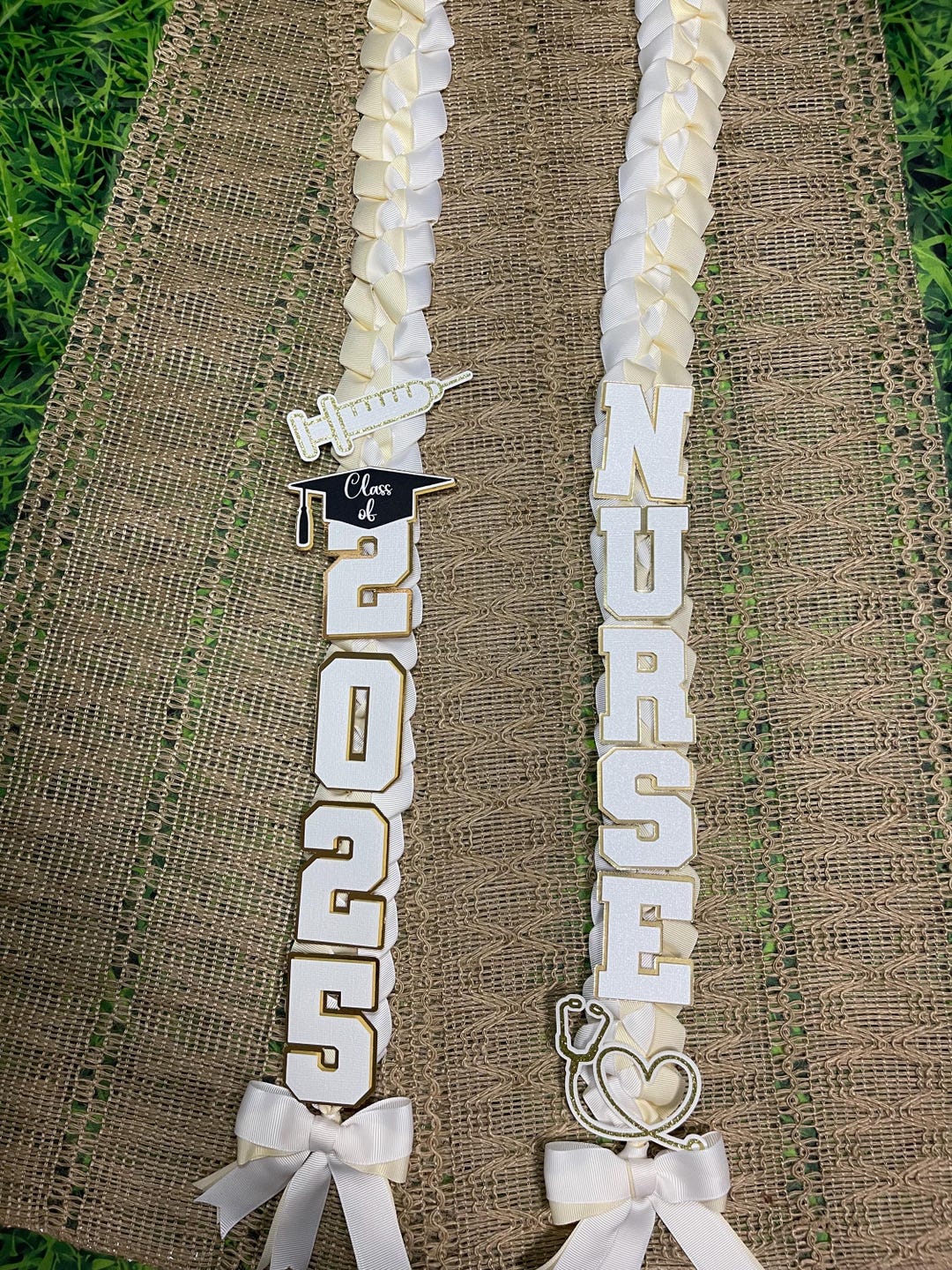 Nurse Graduation Lei Promotion Gift Lei Senior Night Gift Lei Braided ...