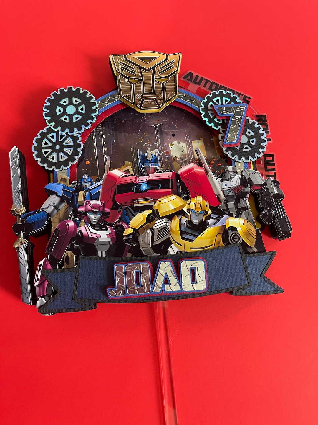 Transformers Cake Topper, Transformers One Cake Topper, Transformer ...