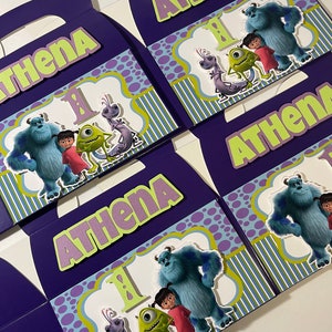 Monster Inc Party Decorations, Monster Inc Favor Box, Monster Inc ...