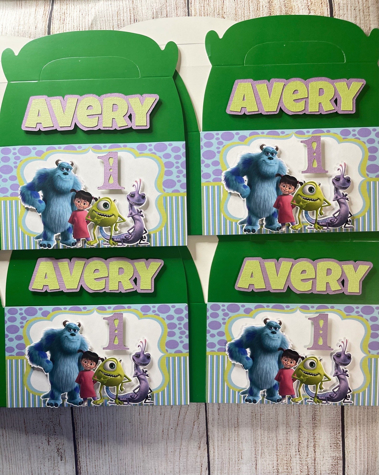 Monster Inc Party Decorations, Monster Inc Favor Box, Monster Inc ...