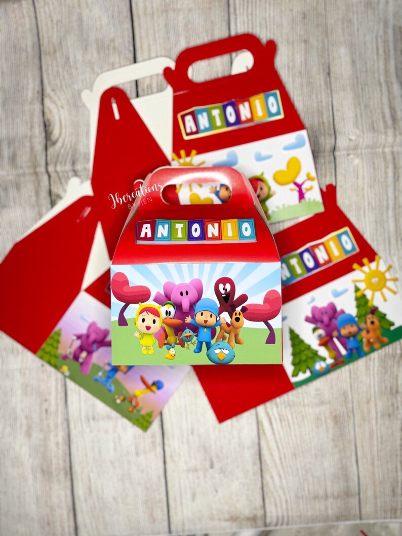 Pocoyo Favor Box Pocoyo Gable Box Pocoyo Candy Box Pocoyo | Etsy