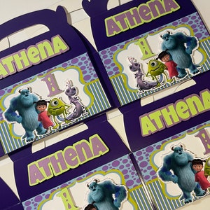 Monster Inc Party Decorations, Monster Inc Favor Box, Monster Inc ...