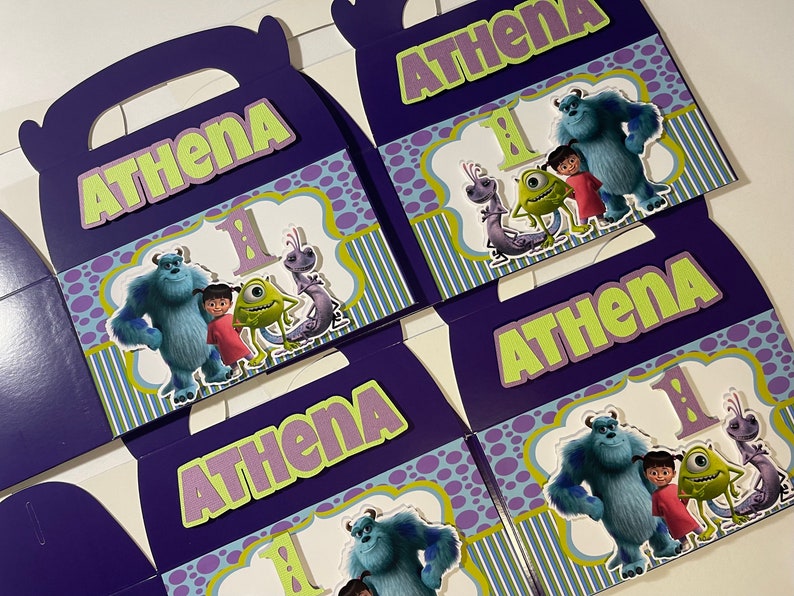Monster Inc Party Decorations Monster Inc Favor Box Monster - Etsy
