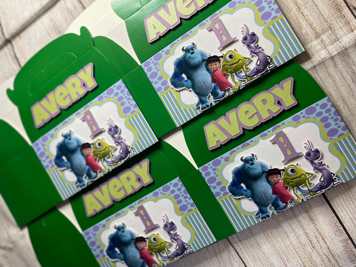 Monster Inc Party Decorations Monster Inc Favor Box Monster | Etsy