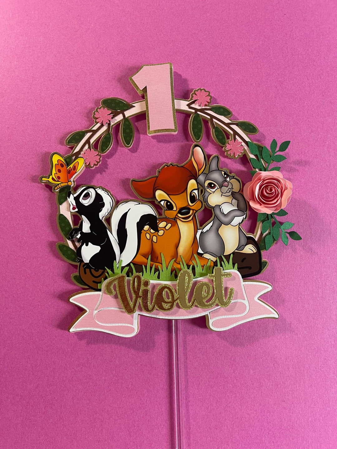 Bambi Cake Topper, Bambi Party Supplies, Bambi Birthday, Bambi Party ...