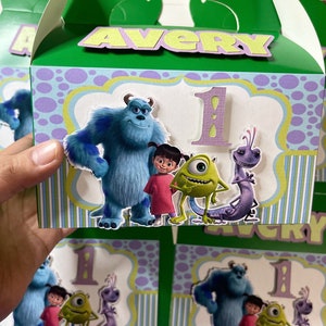Monster Inc Party Decorations, Monster Inc Favor Box, Monster Inc ...