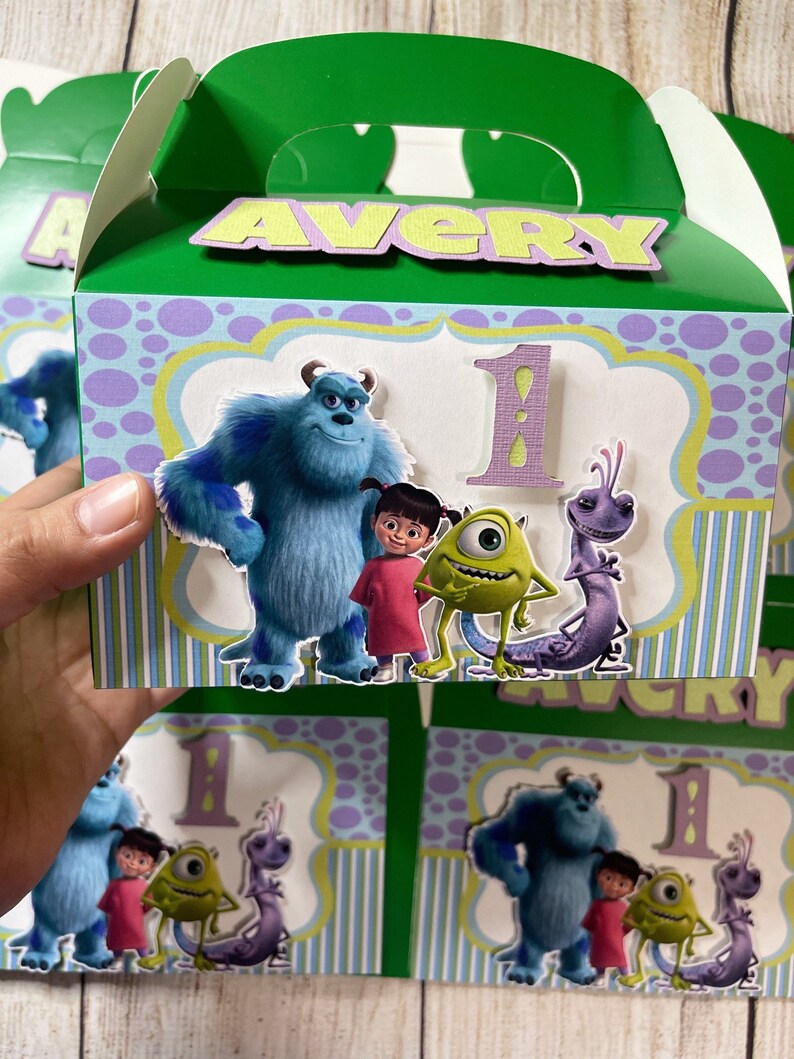 Monster Inc Party Decorations Monster Inc Favor Box Monster - Etsy