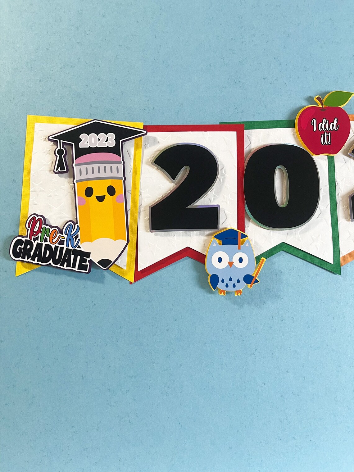 Congrats Pre Kindergarten Graduation Banner Kindergarten Graduation ...