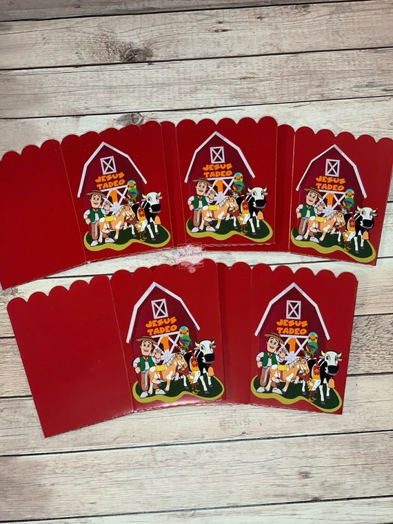 La Granja Mini Popcorn Boxes La Granja Party Supply La - Etsy