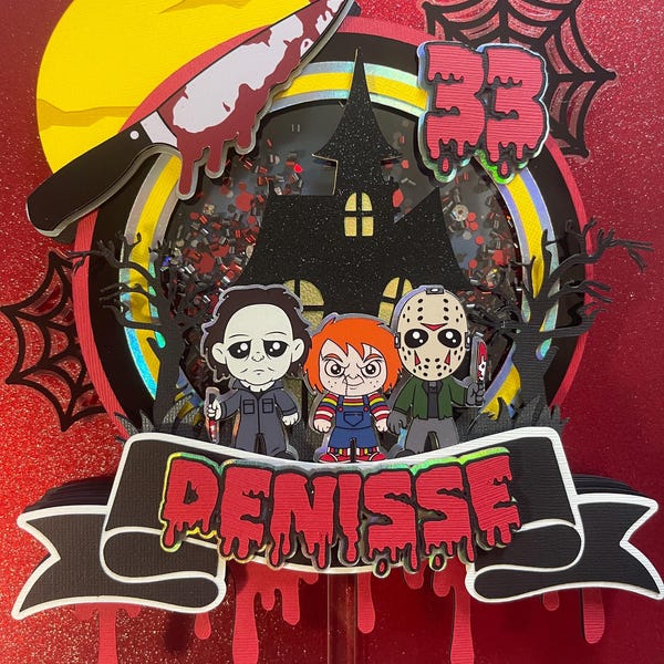 Horror Cake Topper - Etsy