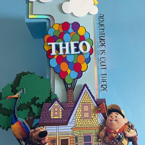 Up 3D Number, up House 3D Number, up Theme Party, up Movie Party Decor ...