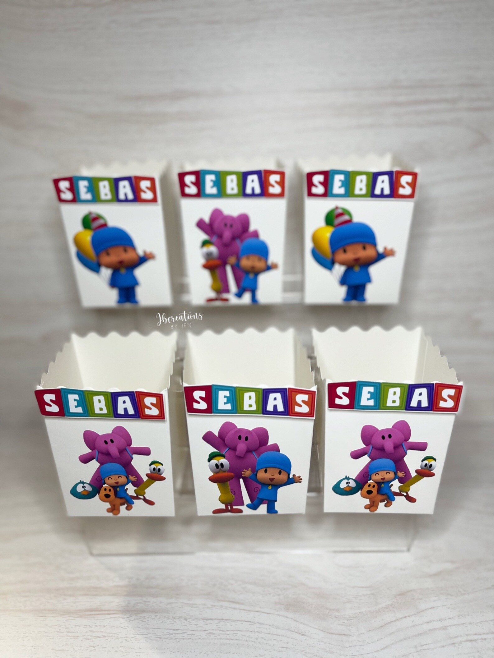 Pocoyo Mini Popcorn Boxes Pocoyo Party Supplies Pocoyo | Etsy