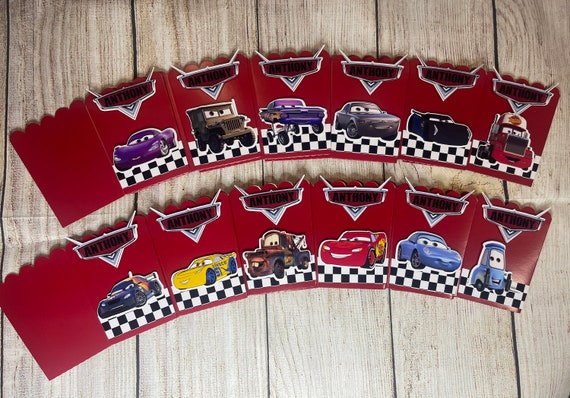 Cars Mini Popcorn Box Cars Party Decorations Cars Favor Box | Etsy