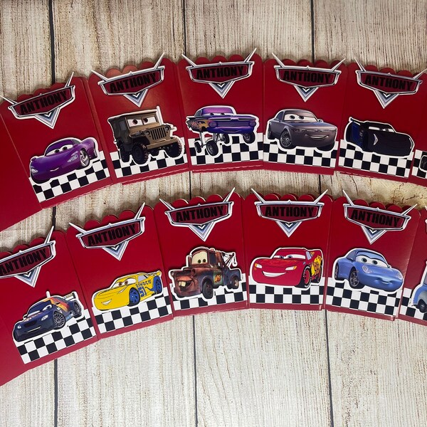 Lightning Mcqueen Favor Box - Etsy