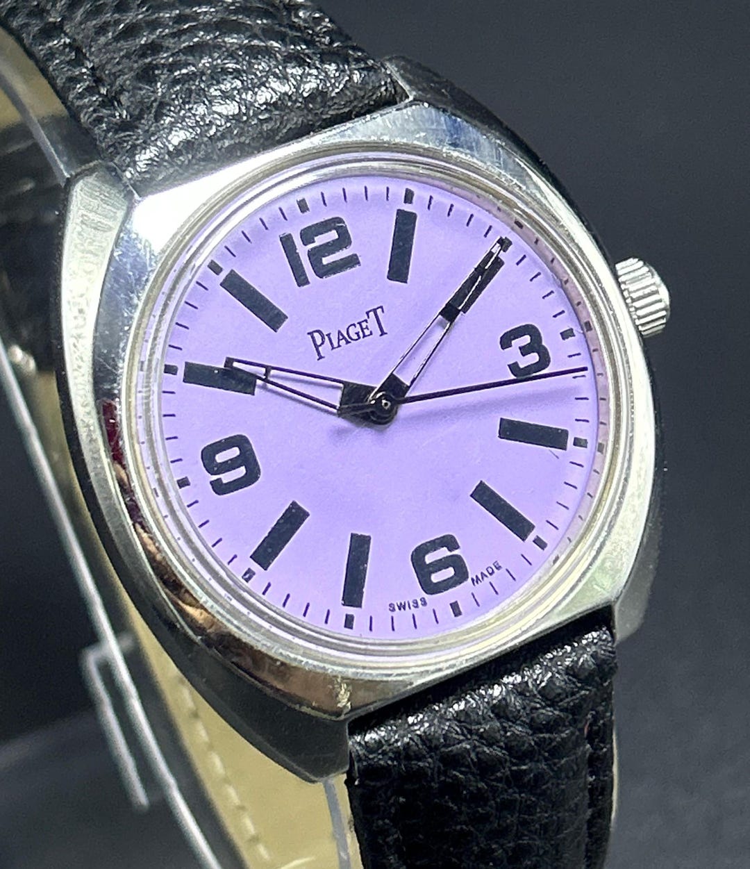 Vintage PIAGET 17 Jewels Purple Dial Manual Winding Movement Men's ...