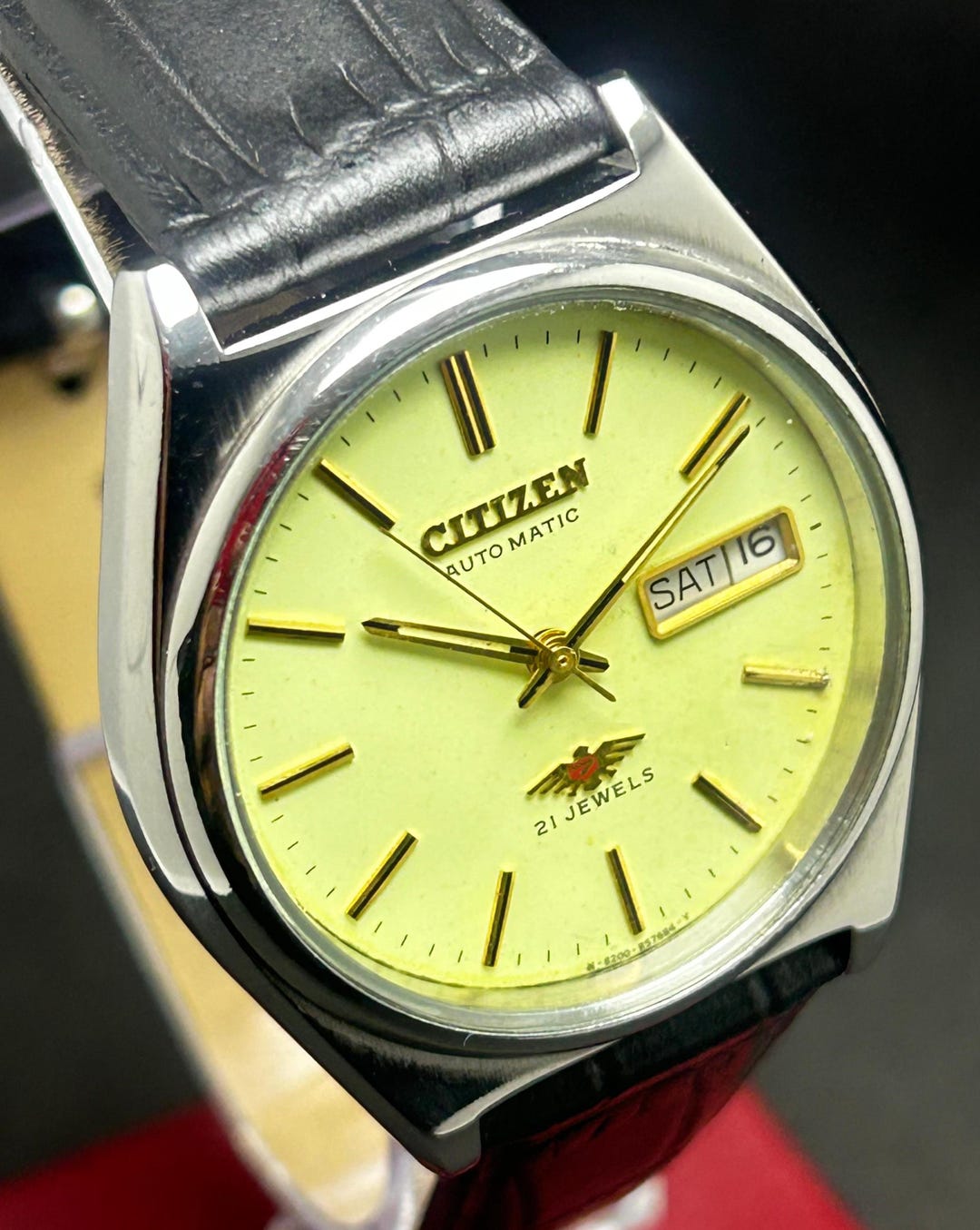 Old Vintage Citizen Eagle 7 Automatic Day Date Movement No. 8200A Japan Made Men's Wrist Watch ...