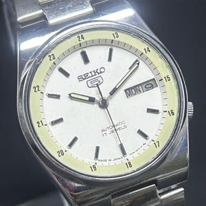 Rare Vintage Seiko 5 Railway Time Automatic Day Date Movement - Etsy