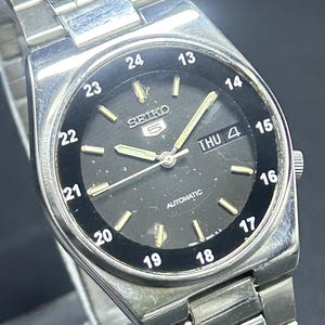 Rare Vintage Seiko 5 Railway Time Automatic Day Date Movement - Etsy