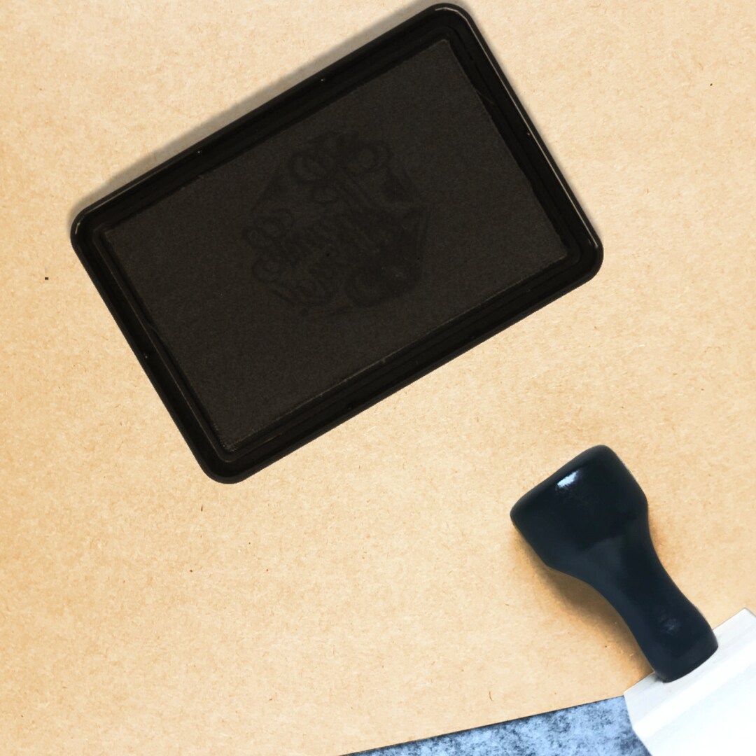 Stamp Pad // Water-based Ink Pad, Use on Paper, Boxes, Cardboard ...