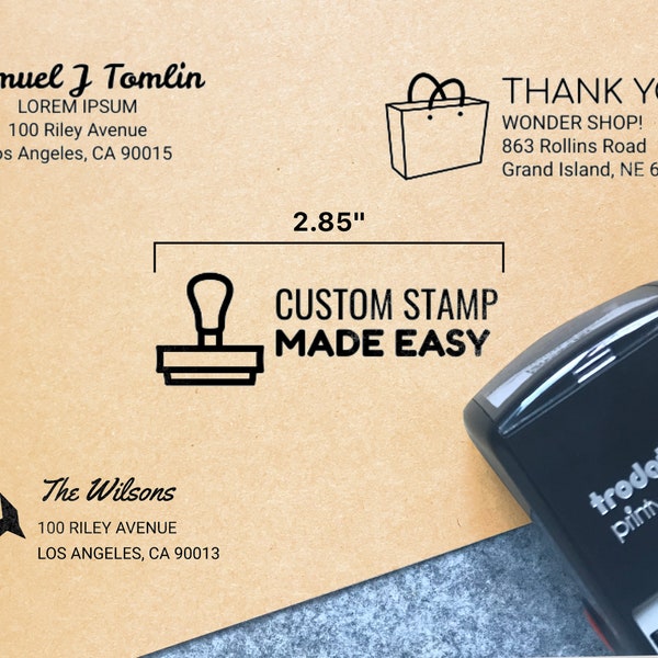Large Custom Stamp - Etsy